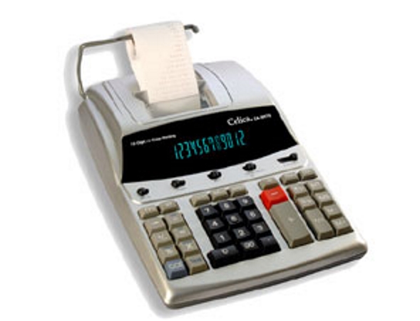 Sumadoras celica 305ts 12 digitos bicolor | Papelera ABC S.A. DE C.V.