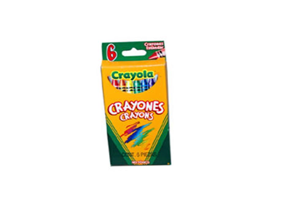 Colores de cera crayola c/6 | Papelera ABC S.A. DE C.V.