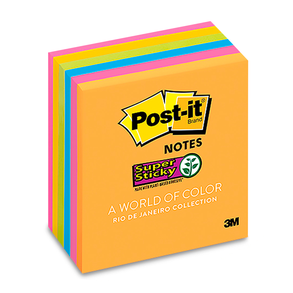 Papeletas 3m super sticky ultra varios colores 6 c/65 | Papelera ABC S ...